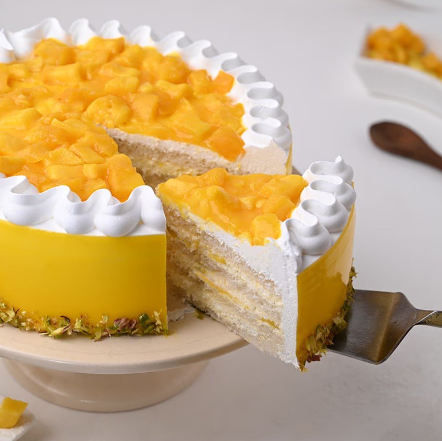 Mom's Mango Pistachio Fusion Cake - Bakings