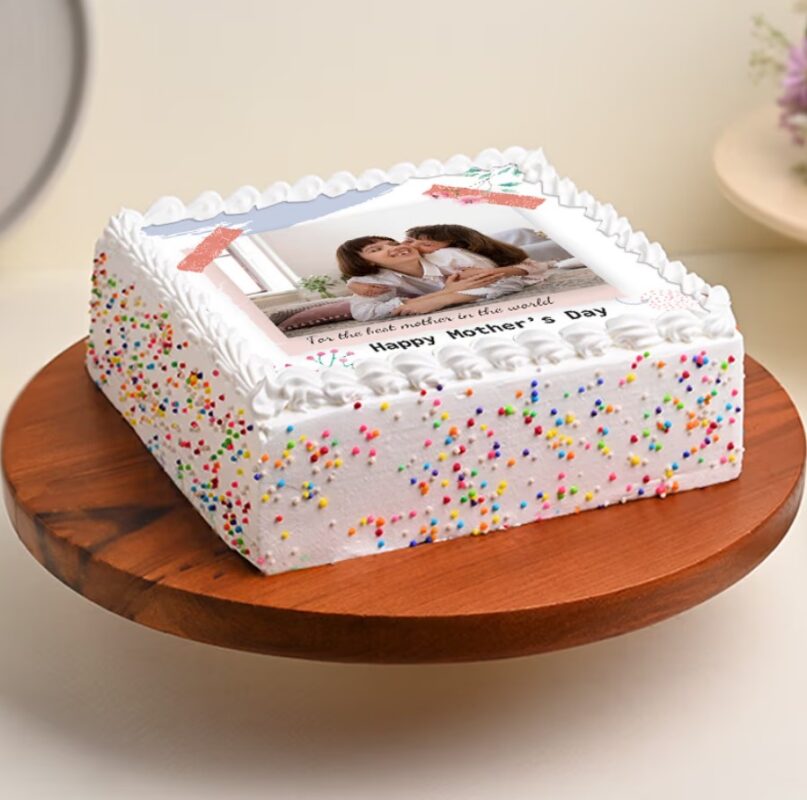 Mom's Special Photo Memory Cake - Bakings