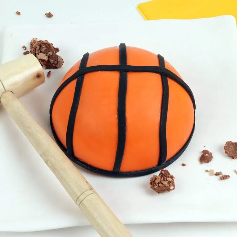 Basketball Pinata Cake - Bakings