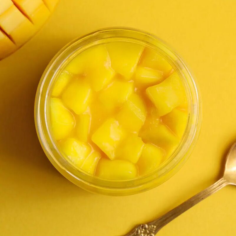 Silky Mango Jar Cheesecake - Bakings